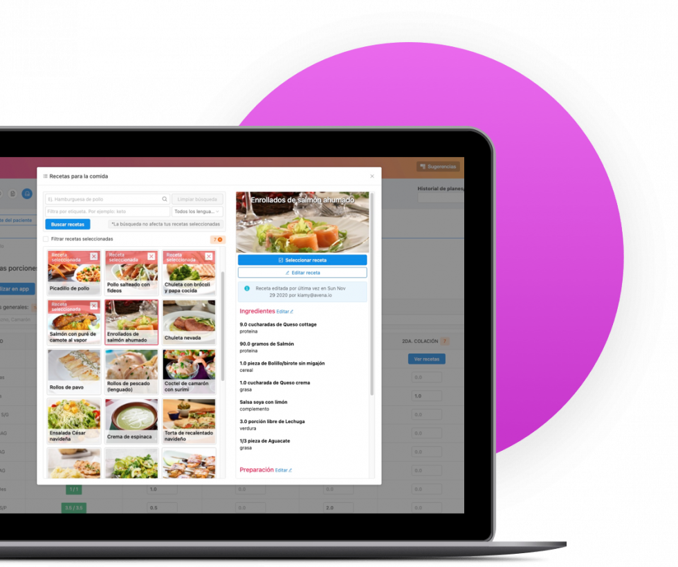 Software para nutriologos Avena
